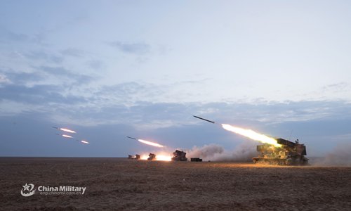 Self-propelled rocket launchers spit fires in round-the-clock training ...
