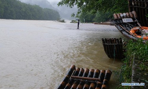 Intensive rainfall hits China's Fujian - Global Times