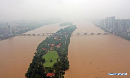 Juzizhou scenic spot in China's Hunan reopens to public after flood ...
