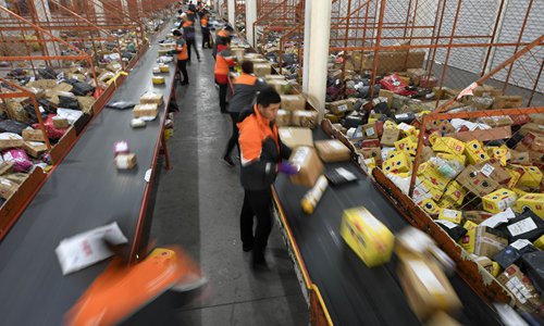 China's courier sector continues steady expansion - Global Times
