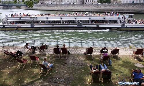 Annual Paris Plage event held at banks of River Seine - Global Times