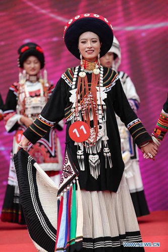 Beauty pageant of Yi ethnic group held in SW China's Sichuan - Global Times
