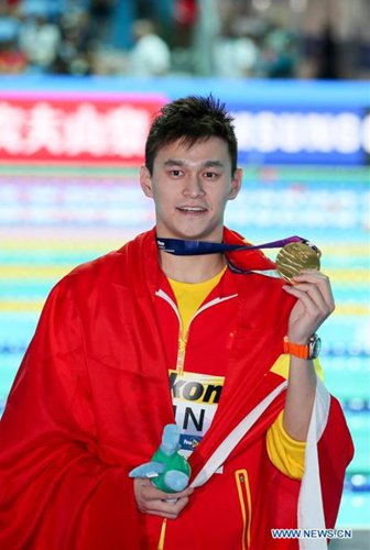 Sun Yang wins fourth consecutive world title in 400m freestyle - Global ...