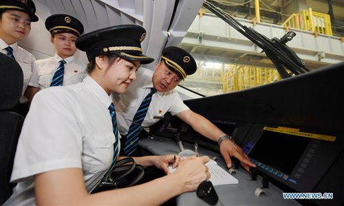 Trainees attend courses to become 1st batch of female bullet train ...