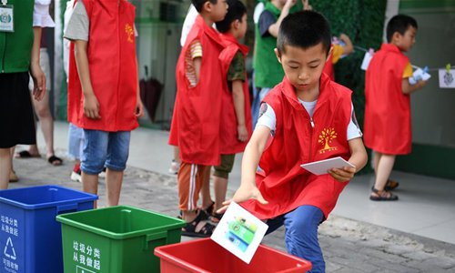 Garbage sorting lesson for children in Hefei, China's Anhui - Global Times