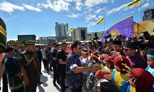 Brunei holds ceremony for monarch - Global Times