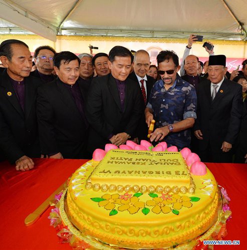 Brunei holds ceremony for monarch - Global Times