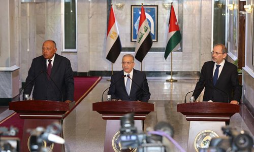 Iraqi, Egyptian, Jordanian FMs meet in Baghdad to boost ties, ease ...