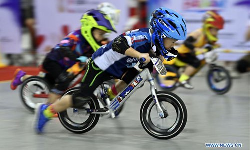 Balance Bike Riders' Asian Championship held in south China's Hainan ...
