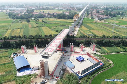 6,500-tonne railway bridge rotated in China's Hubei - Global Times