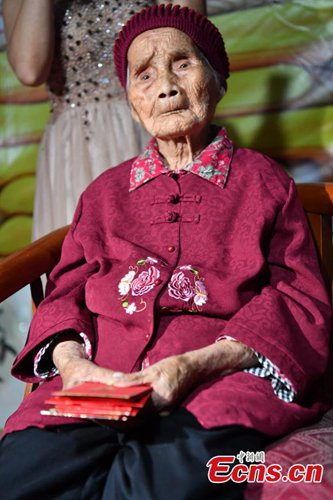 119-year-old Chengdu woman celebrates birthday - Global Times