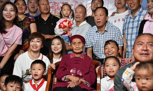 119-year-old Chengdu woman celebrates birthday - Global Times