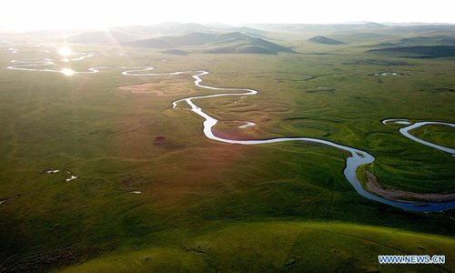 Aerial view of Hulunbuir in China's Inner Mongolia - Global Times