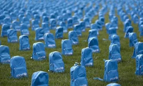 3,758 backpacks laid at UN headquarters show scale of child deaths in ...