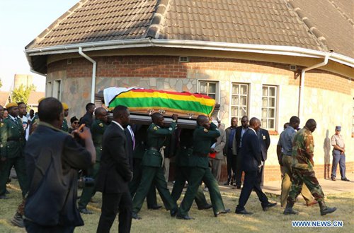 Mugabe's body arrives at his rural home in Zvimba - Global Times