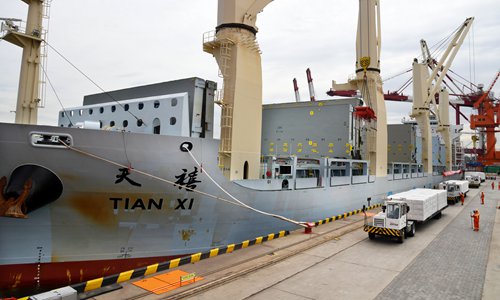 China's Tian Xi vessel completed an Arctic route voyage - Global Times