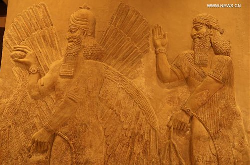 Ancient treasures displayed at Iraqi national museum in Baghdad ...