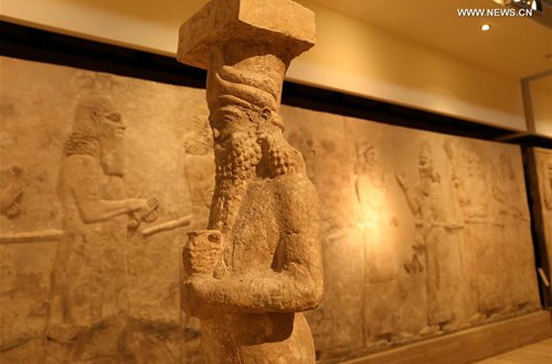 Ancient treasures displayed at Iraqi national museum in Baghdad ...