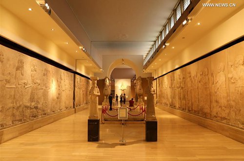Ancient treasures displayed at Iraqi national museum in Baghdad ...