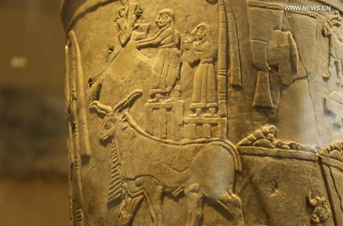 Ancient treasures displayed at Iraqi national museum in Baghdad ...