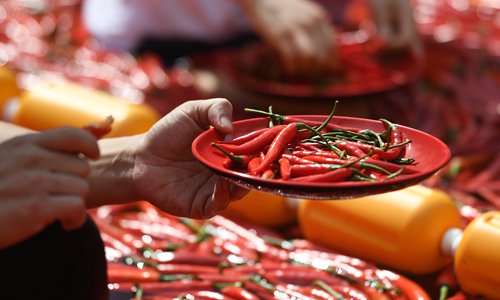 Highlights of chili eating competition in Hangzhou - Global Times
