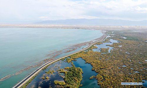 View of Bosten Lake in NW China's Xinjiang - Global Times