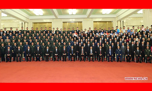 Xi meets representatives of PRC anniversary celebrations personnel ...