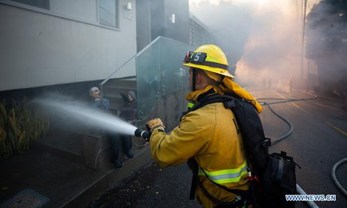 Thousands evacuated in Los Angeles over fast-moving wildfire near Getty ...