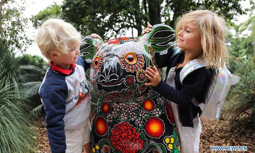 People visit Hello Koalas Sculpture Trail in Sydney, Australia - Global ...