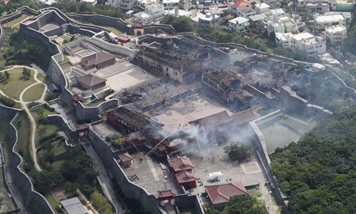 Fire engulfs World Heritage castle in Japan - Global Times