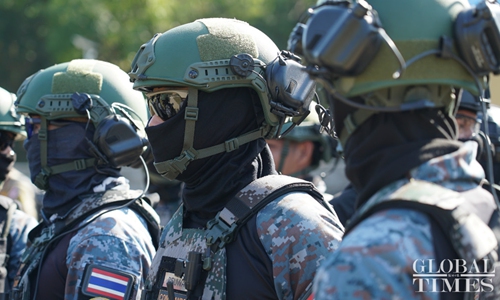 Live ammunition training of counter-terrorism exercise in Guilin ...