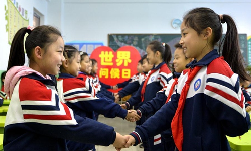 World Hello Day marked at primary school in Hebei - Global Times