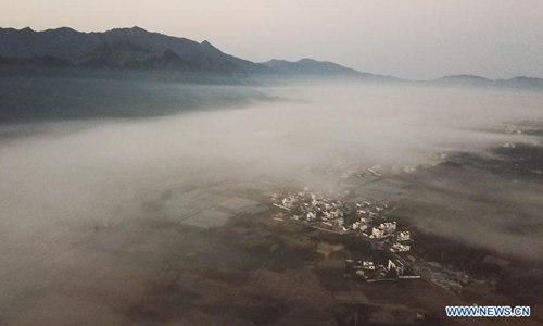 Winter view of Yixian County in China's Anhui - Global Times