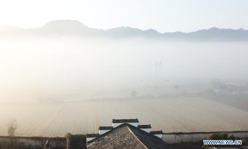 Winter view of Yixian County in China's Anhui - Global Times