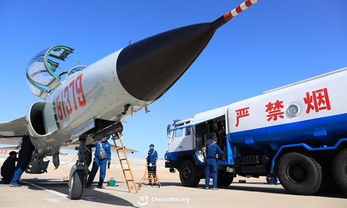 JL-9 fighter trainer jets fly in formation - Global Times