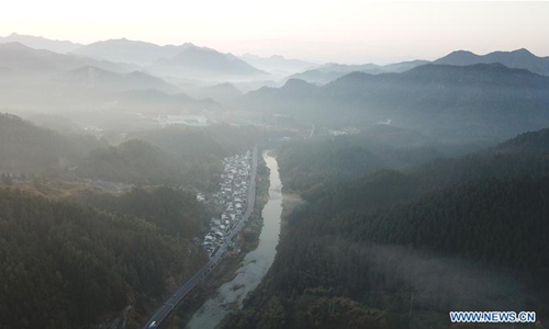 Winter view of Yixian County in China's Anhui - Global Times