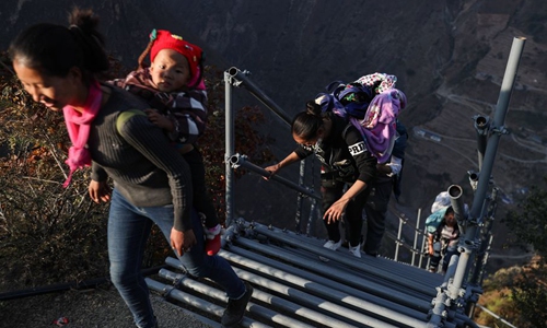 Poverty alleviation efforts taken in "cliff village" in China's Sichuan ...
