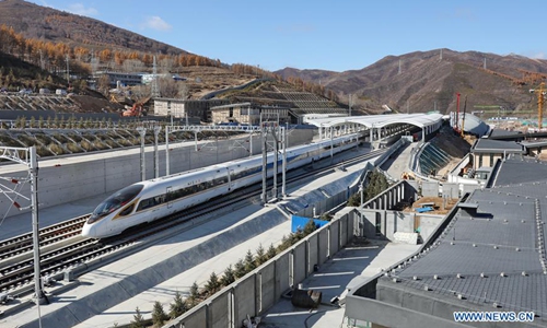 Construction of each station along Beijing-Zhangjiakou high-speed ...
