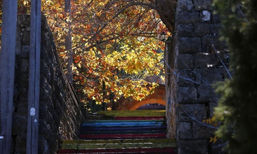 Autumn scenery at Sawfar town in Mount Lebanon governorate, Lebanon ...