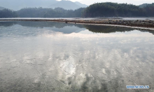 Winter scenery of Qishu lake in China's Anhui - Global Times