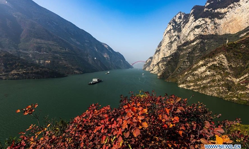 Scenery of Three Gorges section of Yangtze River - Global Times