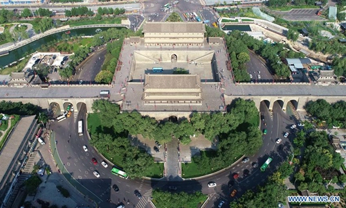 Scenery of Qujiang Lake Heritage Park in Xi'an, China's Shaanxi ...