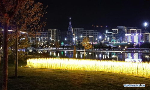 Decorations for upcoming Christmas in Tashkent, Uzbekistan - Global Times