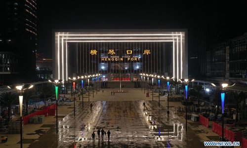 Hengqin Port under construction in China's Guangdong - Global Times