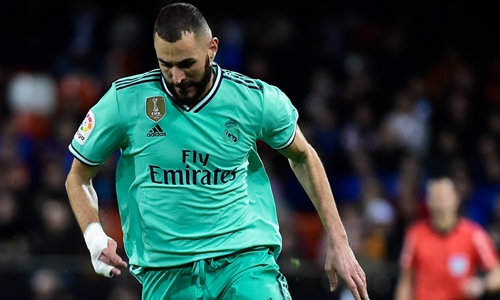 Benzema brace hands Real Madrid 2-1 win against Athletic - Global Times