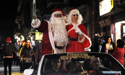 Syrians celebrate holiday season in Damascus - Global Times