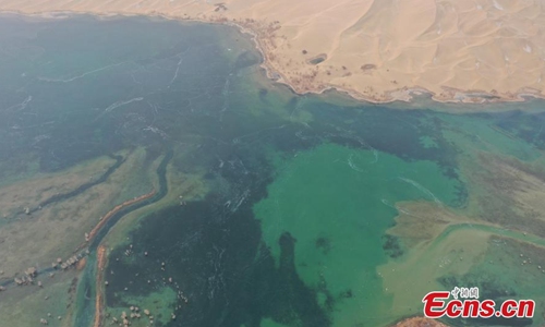 Winter view of Lop Lake in NW China's Xinjiang - Global Times