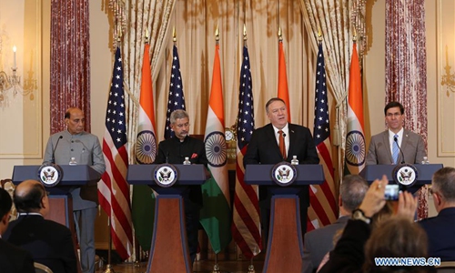 US, India sign defense cooperation agreements - Global Times