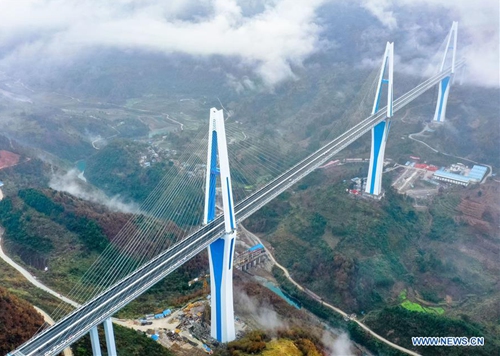Mega bridge opens to traffic in southwest China - Global Times