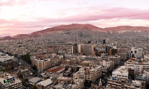 Last sunset of 2019 pictured in Damascus, Syria - Global Times